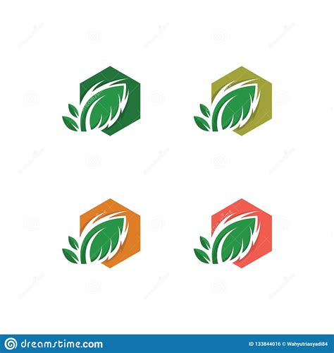 Tree Leaf Vector Icon Illustration Design Template Stock Vector Illustration Of Concept