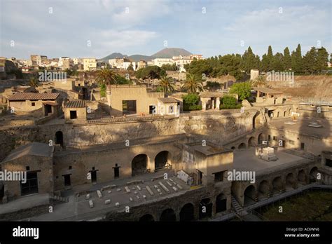 Herculaneum Site In Italy Antica Spiaggia And Fornici In The