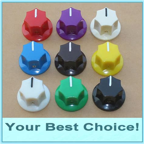 5pcs Lot 1 4 Shaft Effect Large Fluted Rotary Pointer Knob 6 35mm Shaft Potentiometer Fluted