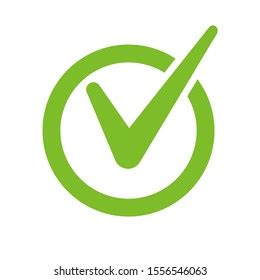 Check Mark Vector Icon Ok Button Stock Vector Royalty Free Shutterstock