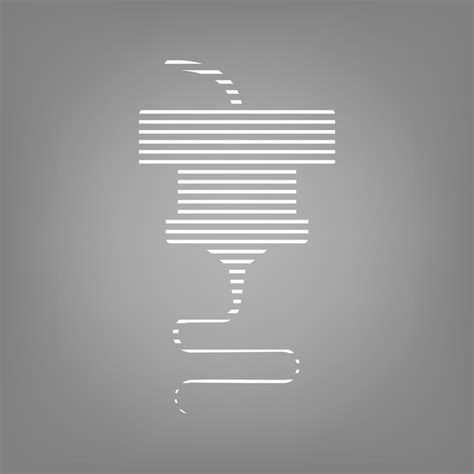 3d 인쇄 및 스캐닝 기술 벡터 아이콘 프리미엄 벡터