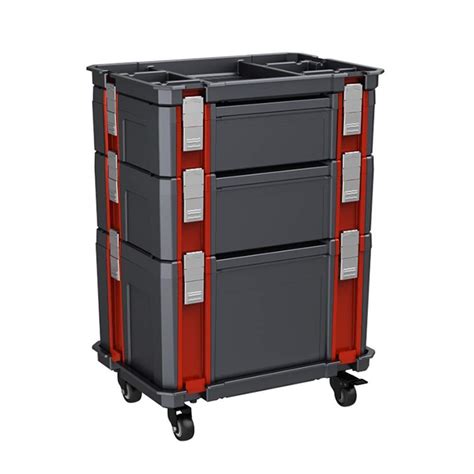 Tool Box Stackable System Interlocking Container Mobile Base