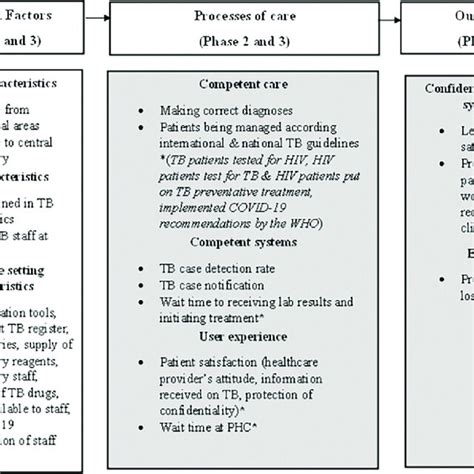 Conceptual Framework For Measuring Quality Of Tb Care For The Study