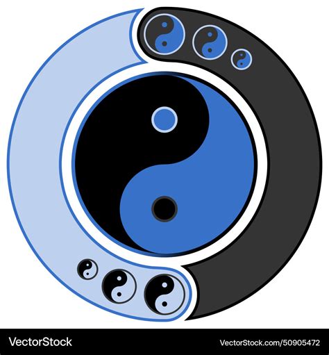 Duality Symbol With Yin Yang Royalty Free Vector Image