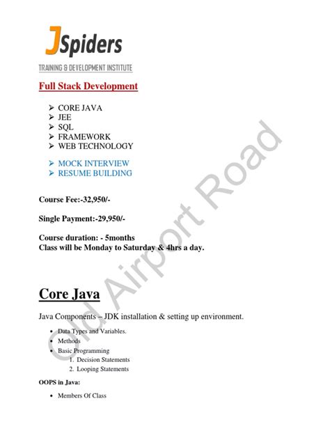 Comprehensive Full Stack Development Training Program Core Technologies Frameworks And Skills