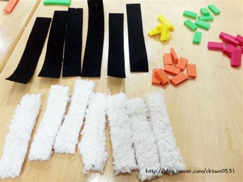 유아 교구 만들기] 김밥 만들기 세트 봄 교구 역할 놀이 교구 네이버 블로그