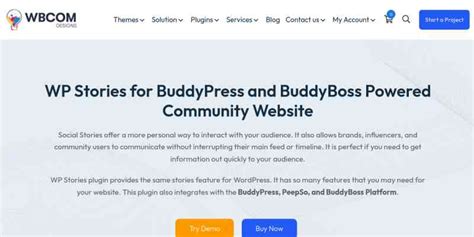 wbcom designs wp stories pluginsforwp