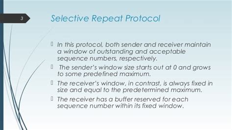 selective repeat protocol