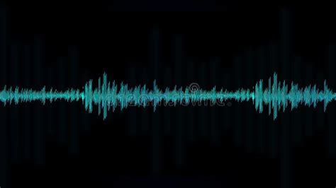 Minimalist Waveform Audio Abstract Black On White Sound Waves Background Stock Video Video Of