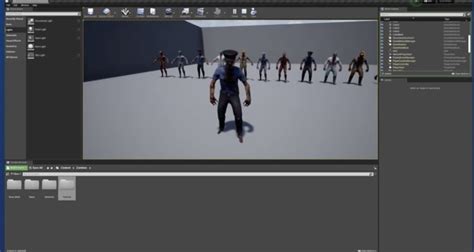 rig and model 3d game character unity animation for unreal engine