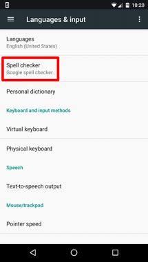 How To Enable Or Disable The Spell Checker On Android