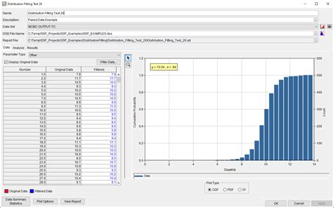 Example 26 Distribution Fitting Analyzing A Paired Data Record Of