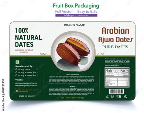 Dates Packaging Ajwa Dates Arabian Dates Packaging Product Packaging