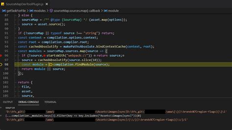 source map names for context modules with parts that look like non