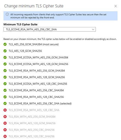 Howto Set Minimum Tls Cipher Suite Of Azure App Service Using