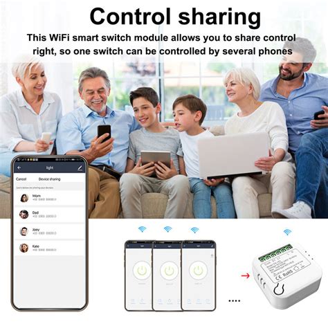 스마트 와이파이 스위치 릴레이 무선 블루투스 호환 듀얼 모드 스위치 모듈 10a 회로 차단기 스마트 전자
