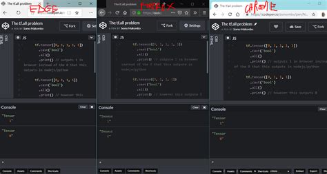 Bug The Tf All Operation Has Incorrect Behavior In Browser In Windows Issue