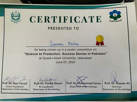 Finally Here I Am With The Certificate 💫 Last Semester We Had A