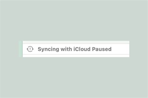 Syncing With Icloud Paused Message In Finder • Macreports