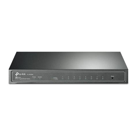 Switch Gestionable TP Link TL SG2008 8Gigabit L2 VLAN QoS Montaje Escritorio Rack