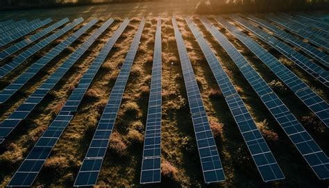 Premium AI Image Solar Panel Technology Generates Clean Electricity From Natural Sunlight