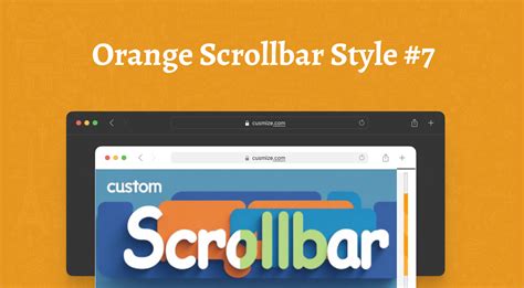 Customization Scrollbar Cusmize Com
