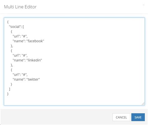 how to display data in json format using a dynamic list cookbook