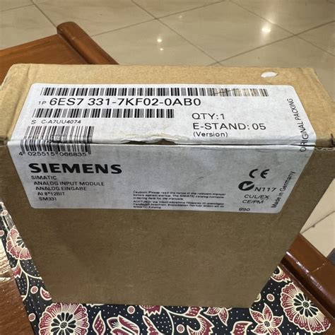 Jual Siemens 6es7 331 7kf02 0ab0 S7 300 Analog Input Ai 8 Sm 331 Original Jakarta Pusat