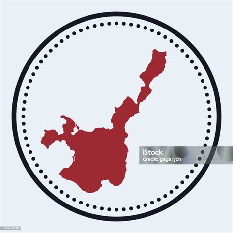 이시가키 라운드 스탬프 섬 지도와 제목이 있는 원형 로고 지도가 있는 세련된 미니멀 이시가키 배지 벡터 그림입니다 0명에 대한
