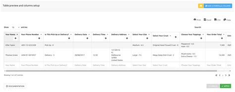gravity forms integration wpdatatables tables and charts wordpress