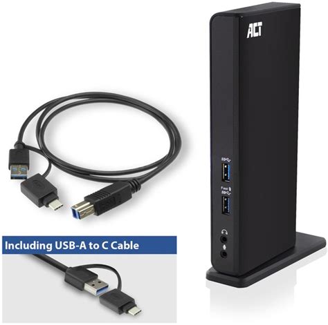 Dockingstation Act Usb C Dual Monitor Met Laadpoort Bij Delo