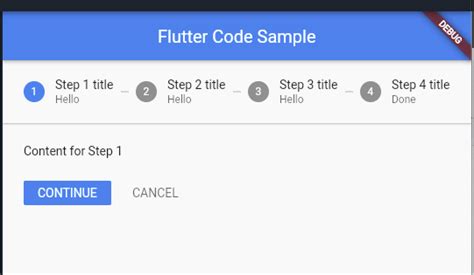 Widget Request Alternative Label In Stepper Widget · Issue 91337 · Flutterflutter · Github