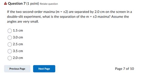 solved if the two second order maxima m ±2 are separated