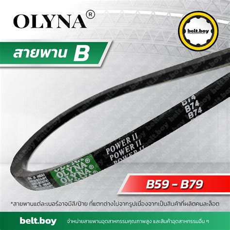 สายพาน Olyna ร่อง B59 79 B59 B60 B62 B63 B64 B65 B66 B70 B71