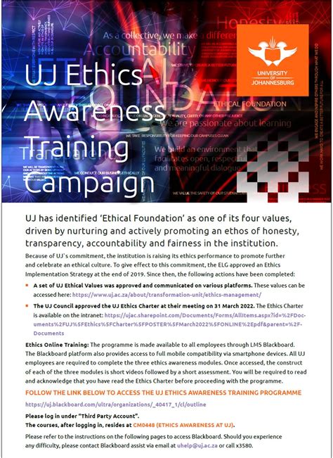 Holistic Ethical Organisational Culture Ethical Training University Of Johannesburg