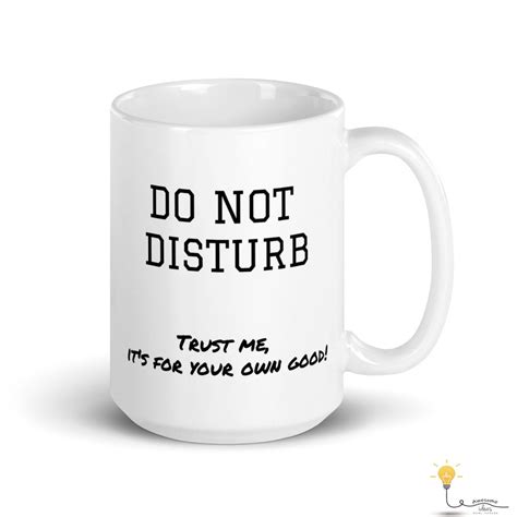 Do Not Disturb Mug Coffee Mug Office Mug Manager T Mugs White