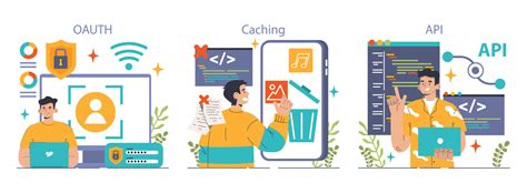 Back End Development Set Coding Software Engineering Or Programming