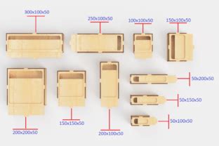 Laser Cut Boxes Set With Lid Slider Box Creative Fabrica