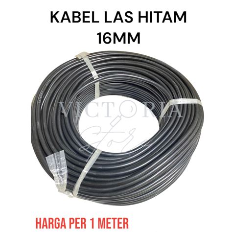 Jual KABEL LAS LISTRIK HITAM MM ORIGINAL HARGA PER METER Shopee
