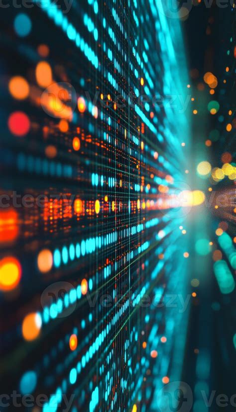 Flowing Binary Code With Glowing 0s And 1s Abstract Technology Data Stream Background 58533913