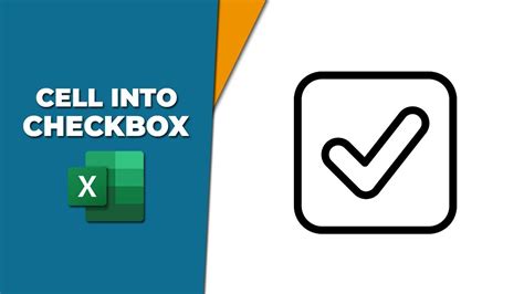 How To Make A Cell Into A Checkbox In Excel Microsoft Excel Excel Cell