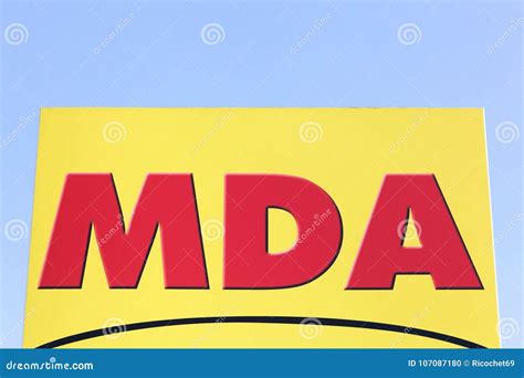 Mda Logo On A Panel Editorial Image Image Of Label 107087180