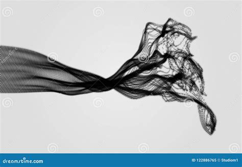water splash imitation array with dynamic emitted particles abstract