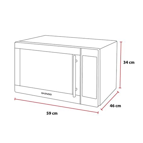 Dimensiones De Un Microondas