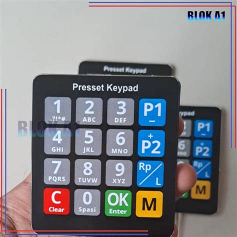 Tombol Pertamini Best Presset Matrix 4x4 Keypad And Mini Pom Buttons