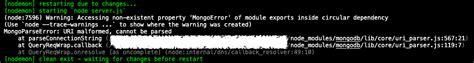Nodejs Nodemon 사용시 Mongoparseerror Uri Malformed Cannot Be Parsed 에러가 발생했다면