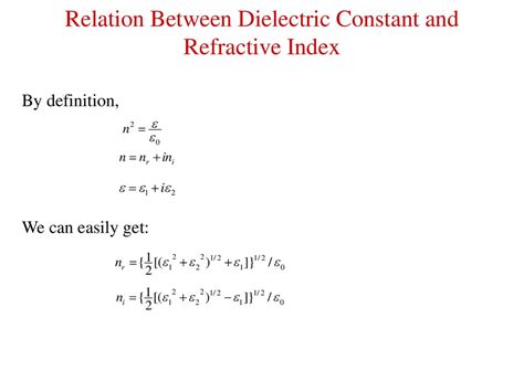 Refractive Index To Permittivity At Darcy Bromley Blog