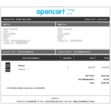 Opencart Admin Order Invoice Print Layout Worksheets Library
