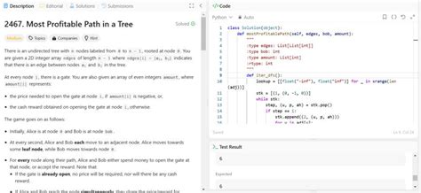 Solved Leetcode 2467 Most Profitable Path In A Tree With Dfs Lakshmi