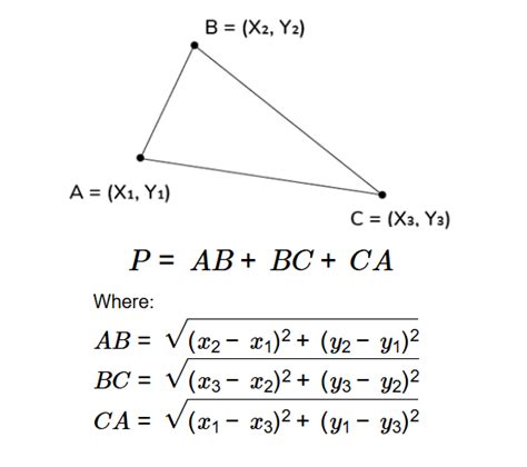 Perimeter Of A Triangle With Vertices Calculator